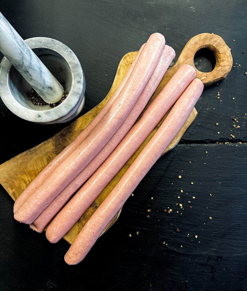 Foot Long Pork Sausages - Llechwedd Meats